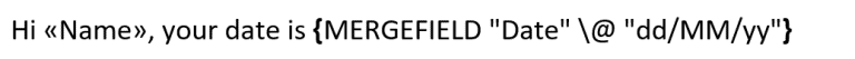 Word Change Mail Merge Date Format – Geeks Hangout