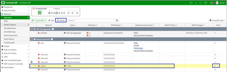 FortiGate – Delete a VLAN Interface Greyed Out – Geeks Hangout