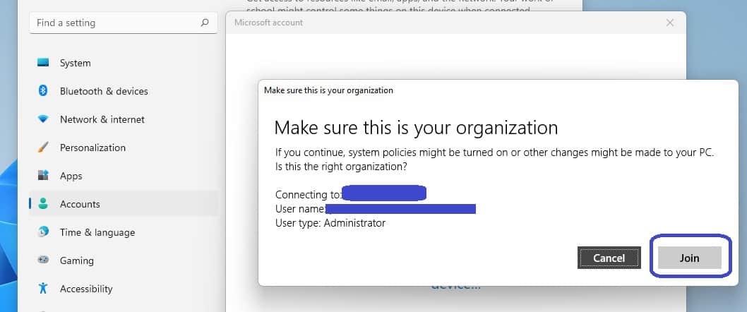 Windows 11 Joining Azure Ad Geeks Hangout